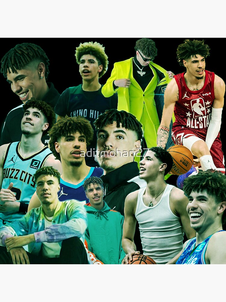 "Lamelo ball collage poster design 2022" Sticker for Sale by ...