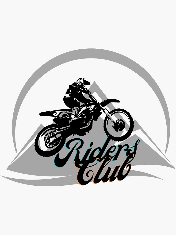 "Motor Riders Club Classic" Sticker by SamBigGallery | Redbubble