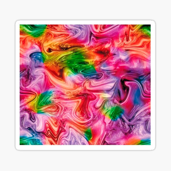 " hydro dipping rainbow effect" Sticker by VALANTINAA | Redbubble