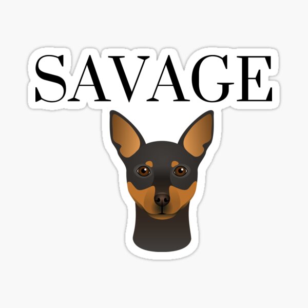 "Miniature savage" Sticker by OriginalYOU | Redbubble