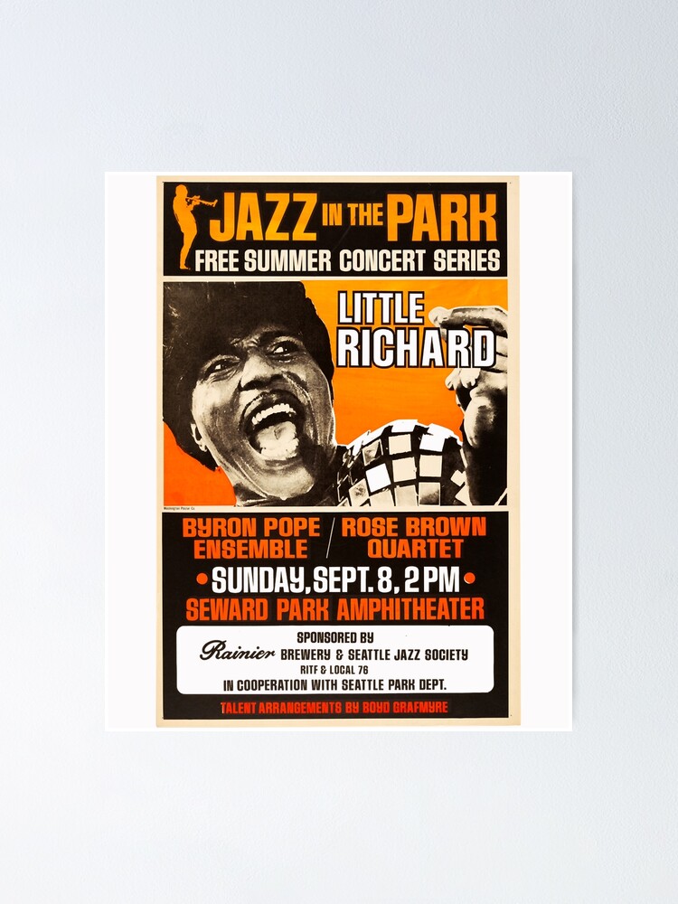 "Little Richard poster." Poster for Sale by butchmaygan | Redbubble