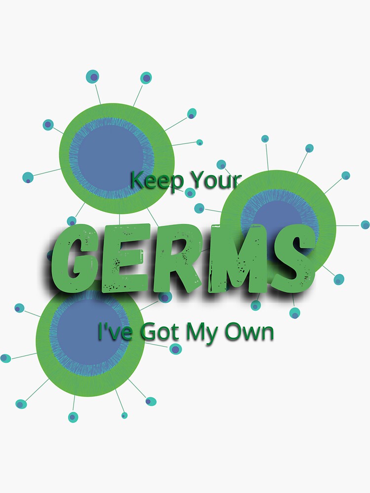"Germs" Sticker by JustAskMom | Redbubble