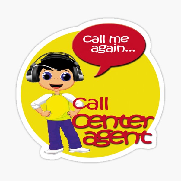 "call center sticker" Sticker by GraphicSigner | Redbubble