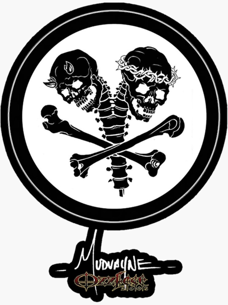 "Funny Men Twin Skull Backbone Christmas" Sticker for Sale by ...