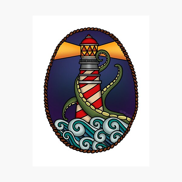 "The Lighthouse & The Kraken" Photographic Print for Sale by ...