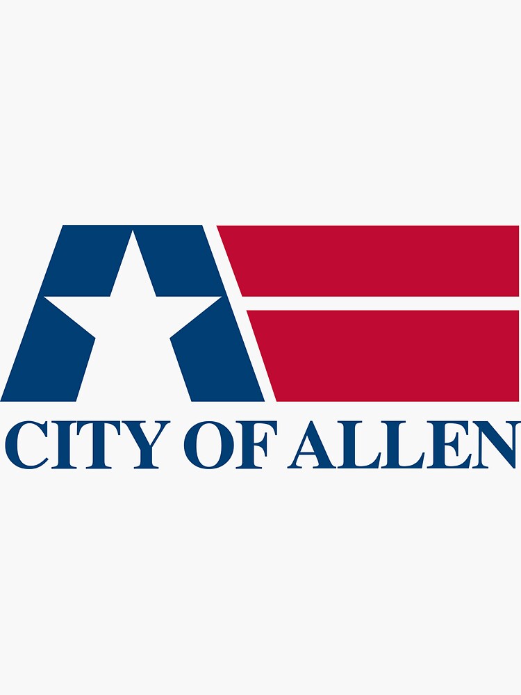 "City-of-Allen" Sticker for Sale by EmmabelsShop | Redbubble