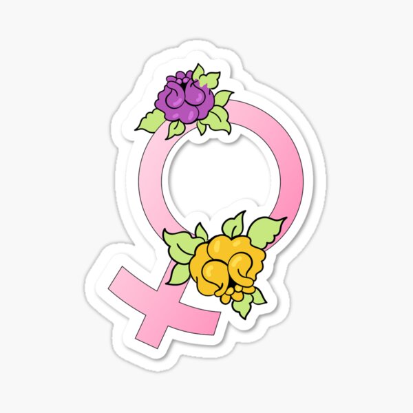 "Cute female symbol" Sticker by WomansPlace | Redbubble