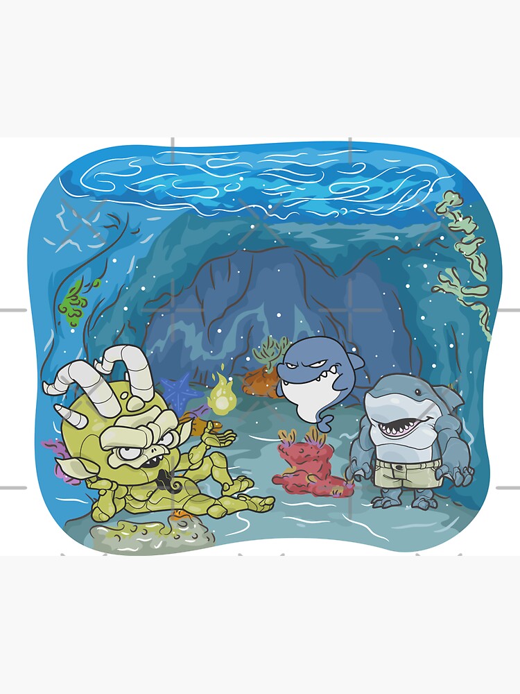 Pegatina «Underwater Gangsta - Divertida caricatura de Ocean Gangsters ...