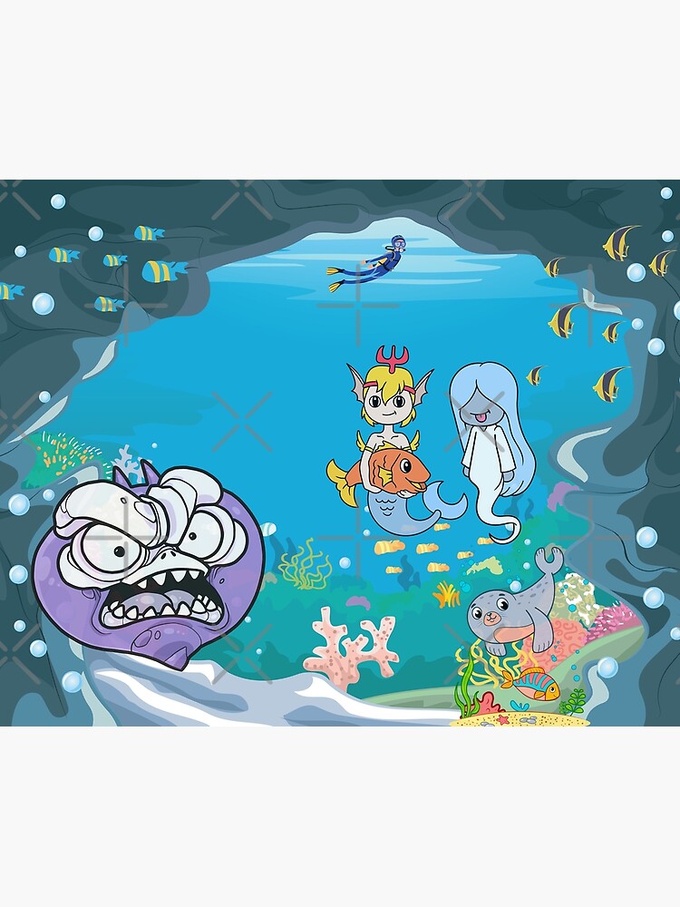 "Witnessing Underwater Gangster Life - Funny Cartoon of Ocean Creatures ...