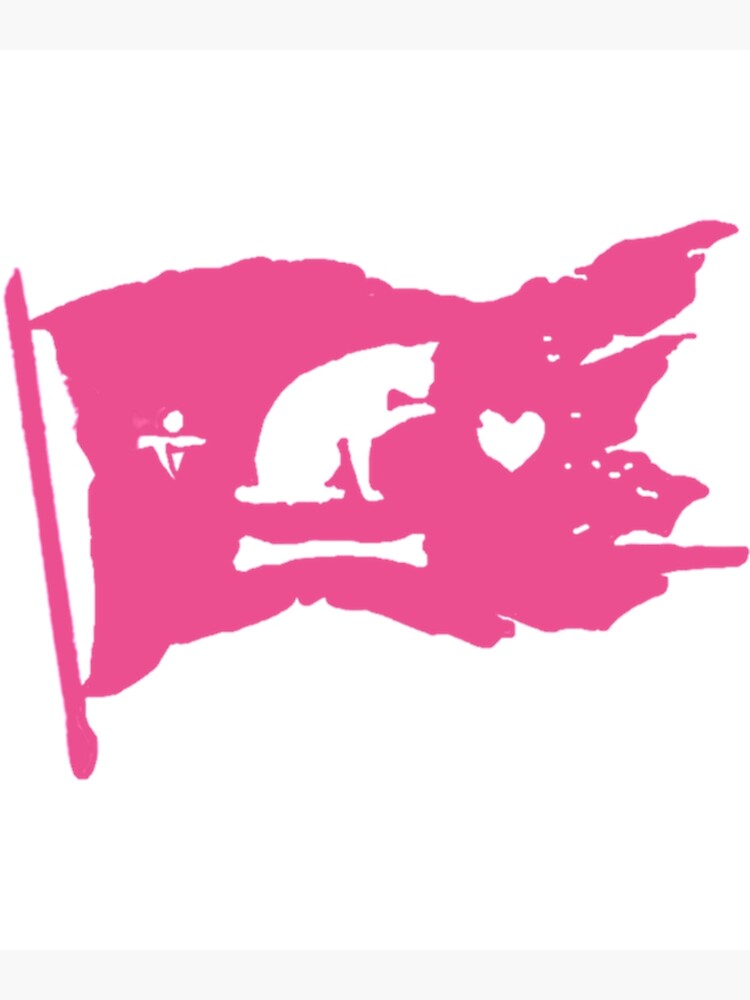 "OUR FLAG MEANS DEATH CAT FLAG " Poster for Sale by LOONIESINC | Redbubble