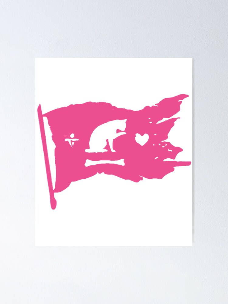 "OUR FLAG MEANS DEATH CAT FLAG " Poster for Sale by LOONIESINC | Redbubble