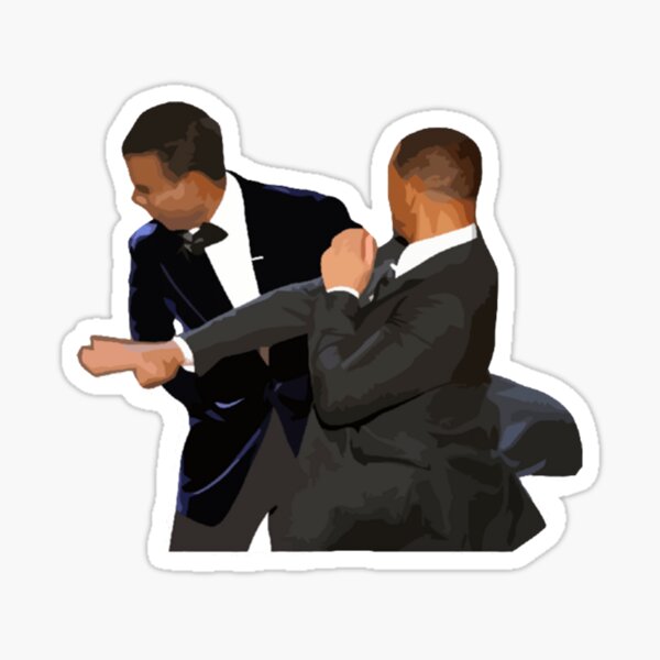 "Will Smith Slaps Vector Image" Sticker by Arshdeep11 | Redbubble