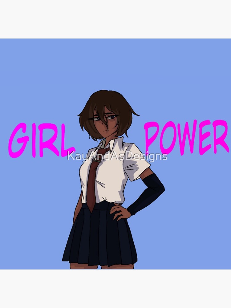 "Girl Power Anime Character" Poster for Sale by KayAndAsDesigns | Redbubble