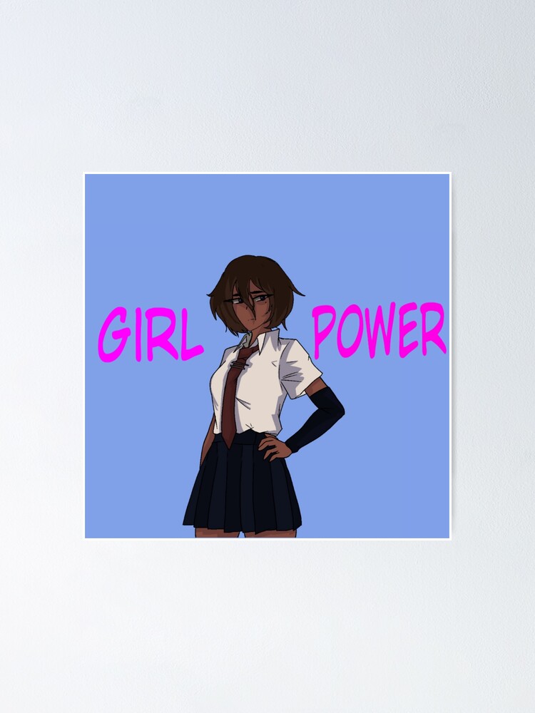 "Girl Power Anime Character" Poster for Sale by KayAndAsDesigns | Redbubble