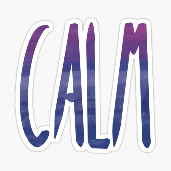 "Calm" Sticker for Sale by MKArtworks42 | Redbubble