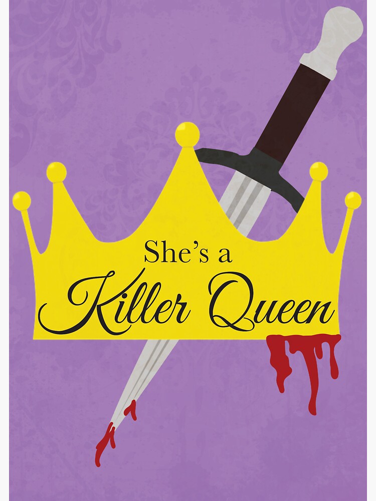 "Killer Queen" Sticker by are-design-co | Redbubble
