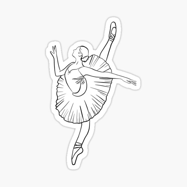 "Ballerina" Sticker by princesssomo21 | Redbubble