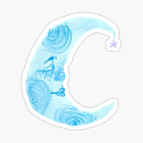 "Moonman" Sticker by skyehigh- | Redbubble