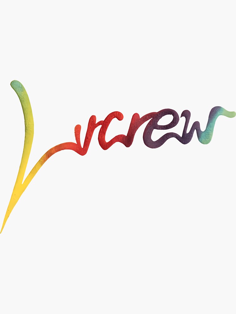 "Laserluca - Lucrew Rainbow" Sticker by boboaroteed | Redbubble