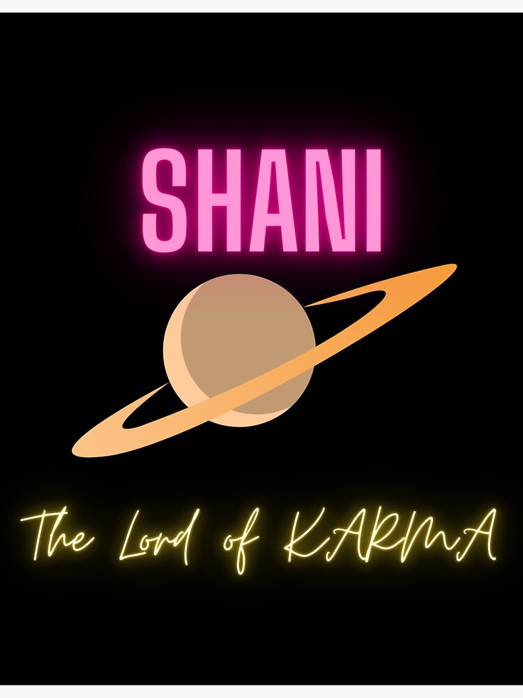 "Shani/Saturn: The Lord of KARMA" Sticker by karanmohan | Redbubble