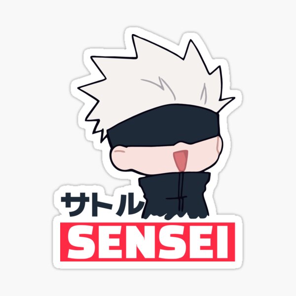 "Gojo Sensei" Sticker by Caorsampor | Redbubble