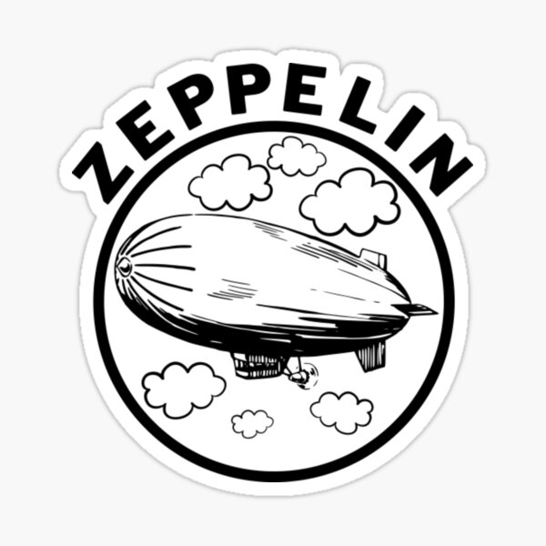 "Zeppelin logo" Sticker by CoretteLarivi | Redbubble