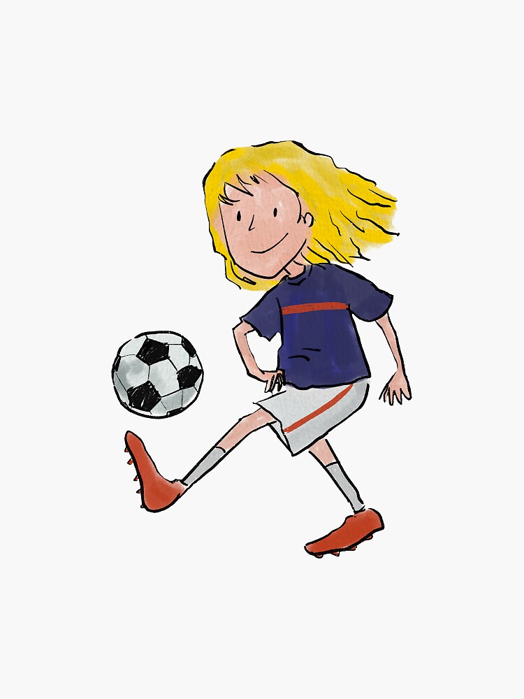 "Football Player Bella from The Ball Girls" Sticker by TheBallGirls ...