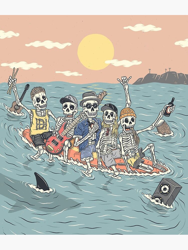 "Skeleton Party " Poster for Sale by higuchiai | Redbubble