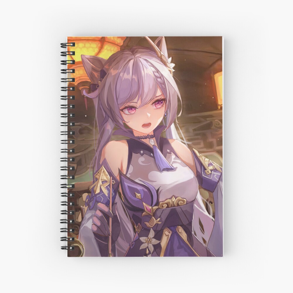 "Keqing Ganyu Genshin Impact" Spiral Notebook by saranghandago | Redbubble