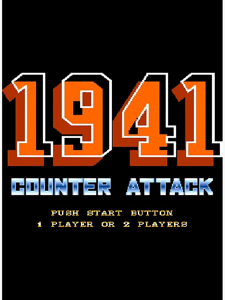 Poster « Mod.1 Arcade 1941 Counter Attack Flight Fighter Jeu Vidéo ...