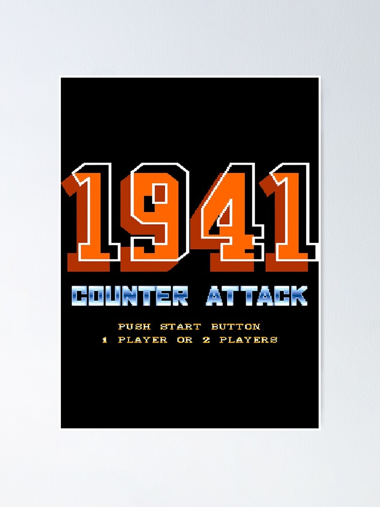 Poster « Mod.1 Arcade 1941 Counter Attack Flight Fighter Jeu Vidéo ...