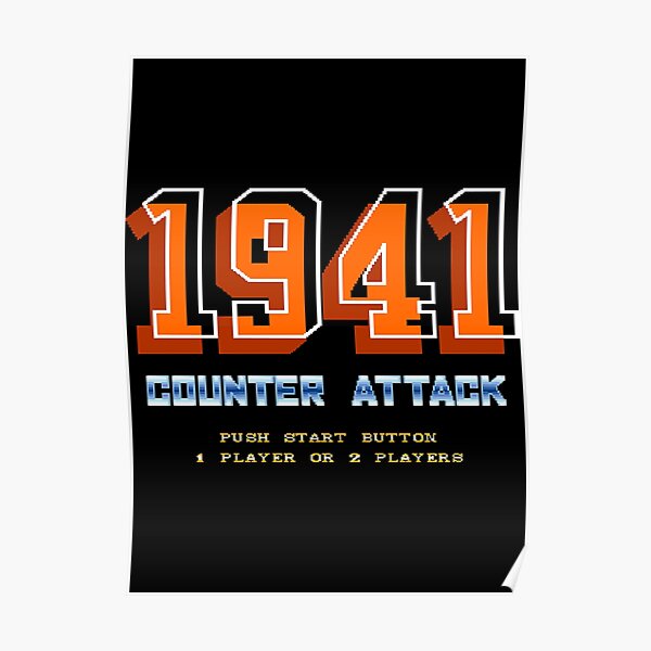 Poster « Mod.1 Arcade 1941 Counter Attack Flight Fighter Jeu Vidéo ...