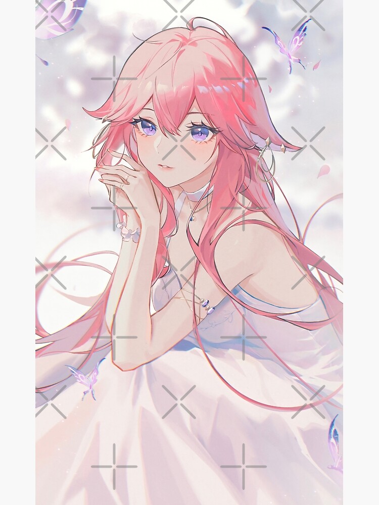 Lámina fotográfica «Lindo impacto de Yae Miko Genshin» de areona43 | Redbubble