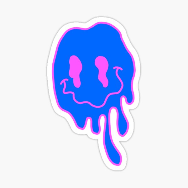 "Drip smiley face" Sticker by DariusJordan | Redbubble