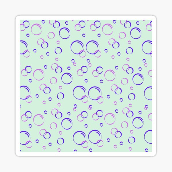 "A Bubbly Pattern" Sticker by ViviChill | Redbubble