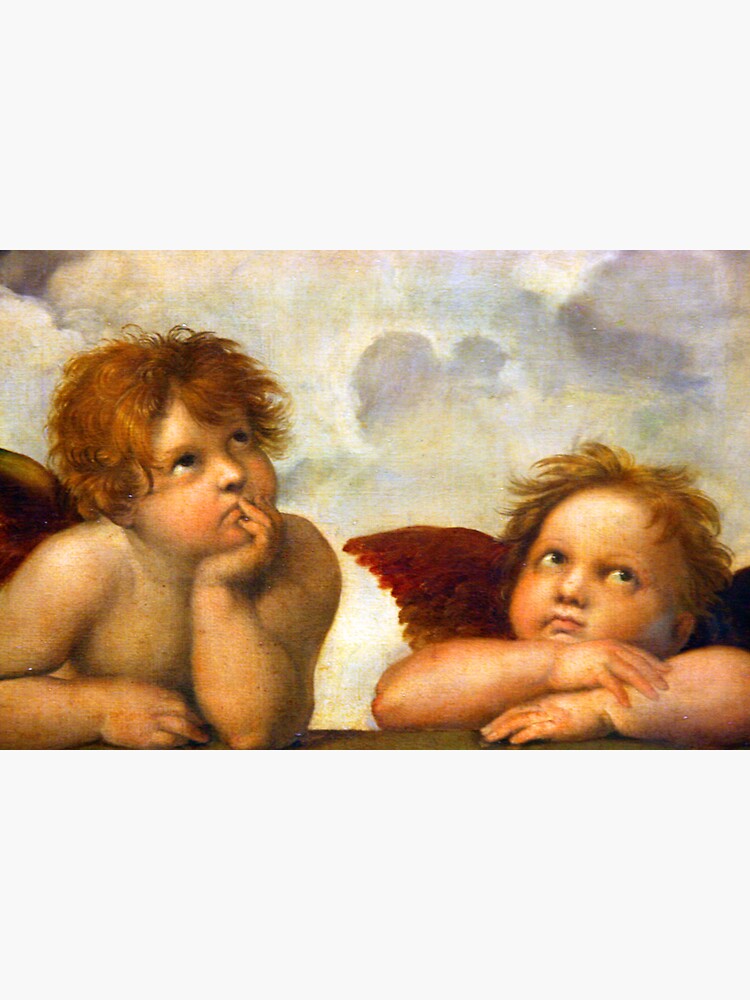 "Angels Cherubs Raphael Santi Sistine Madonna Sweet" Sticker for Sale ...