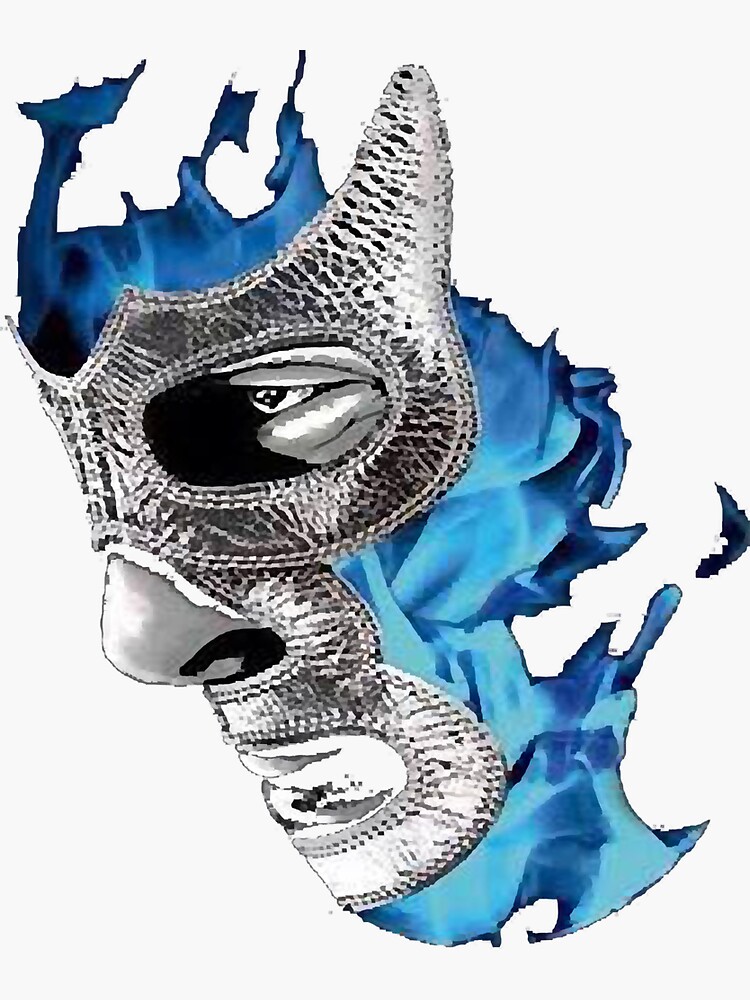 Pegatina «Feel-Ink Blue Demon Mexico Lucha Libre Leyenda del luchador ...