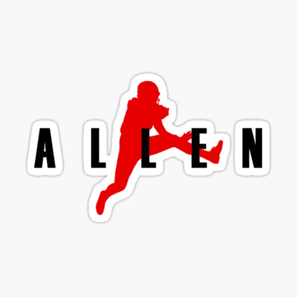 "Air Allen (Red+Black) " Sticker for Sale by ChloeLyn9 | Redbubble