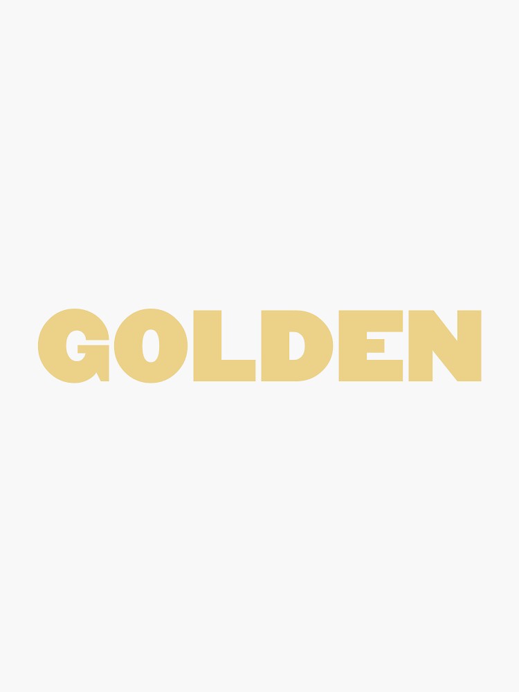 "Harry Styles golden sticker " Sticker by G6LDEN | Redbubble