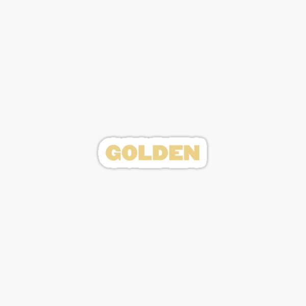 "Harry Styles golden sticker " Sticker by G6LDEN | Redbubble