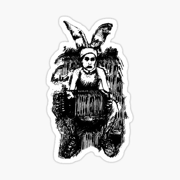 "Classic Vintage Bunny Boy Gummo Colour Vintage Photograp" Sticker for ...