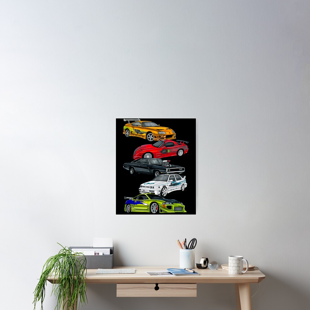 Póster «Mens Best Jdm Legendary Car de la película 2Gz-Gte Supra A80 Rx ...