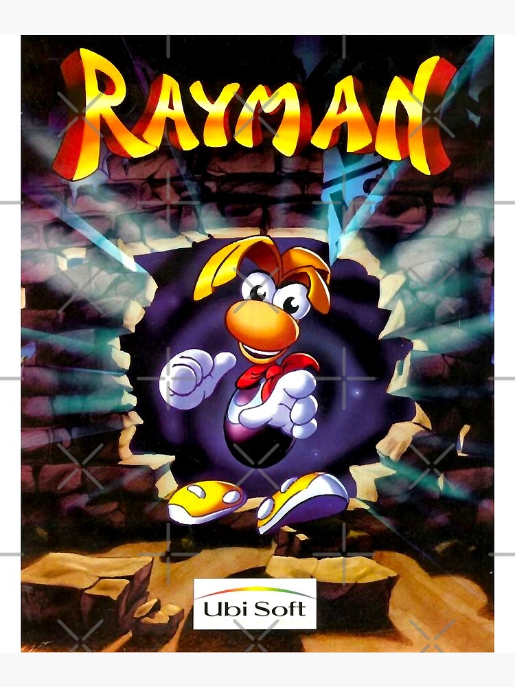 Black Vintage Retro Rayman Poster Graphic Premium Matte Vertical Poster ...