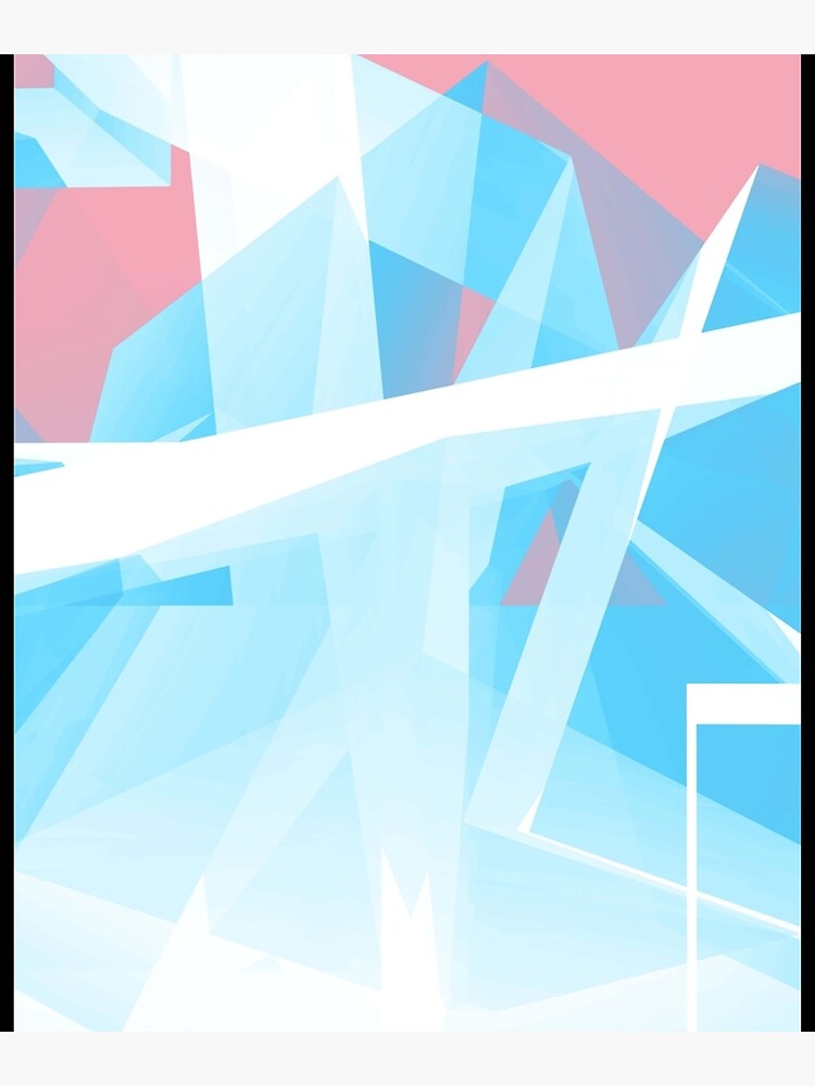 Póster «Orgullo transgénero Gráfico de formas geométricas iluminadas ...