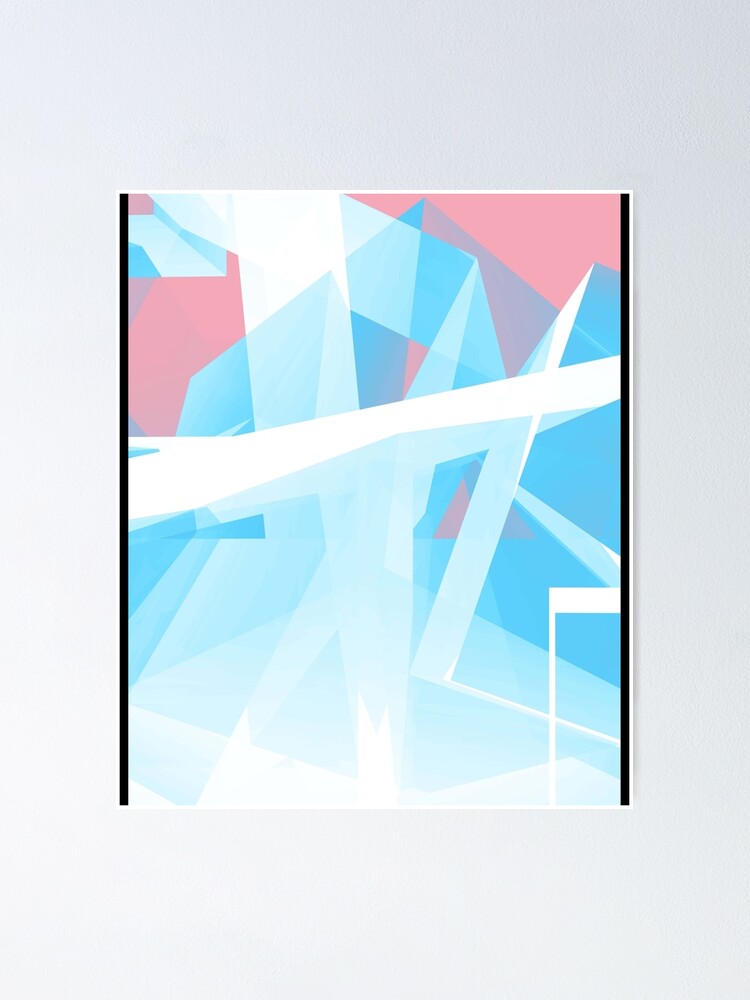 Póster «Orgullo transgénero Gráfico de formas geométricas iluminadas ...