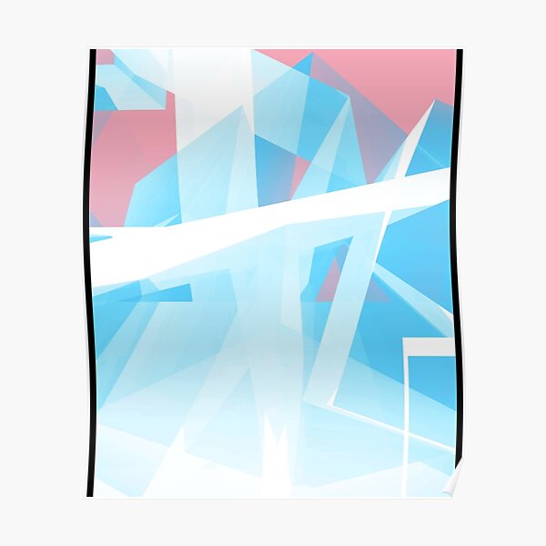 Póster «Orgullo transgénero Gráfico de formas geométricas iluminadas ...