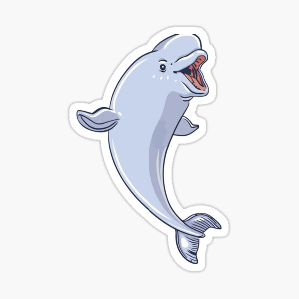 "Beluga " Sticker for Sale by EdieWoolfIllo | Redbubble
