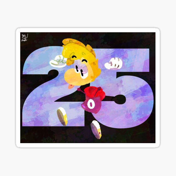 "For Men Women 25 Years Of Rayman" Sticker for Sale by LanceUllrich228 ...