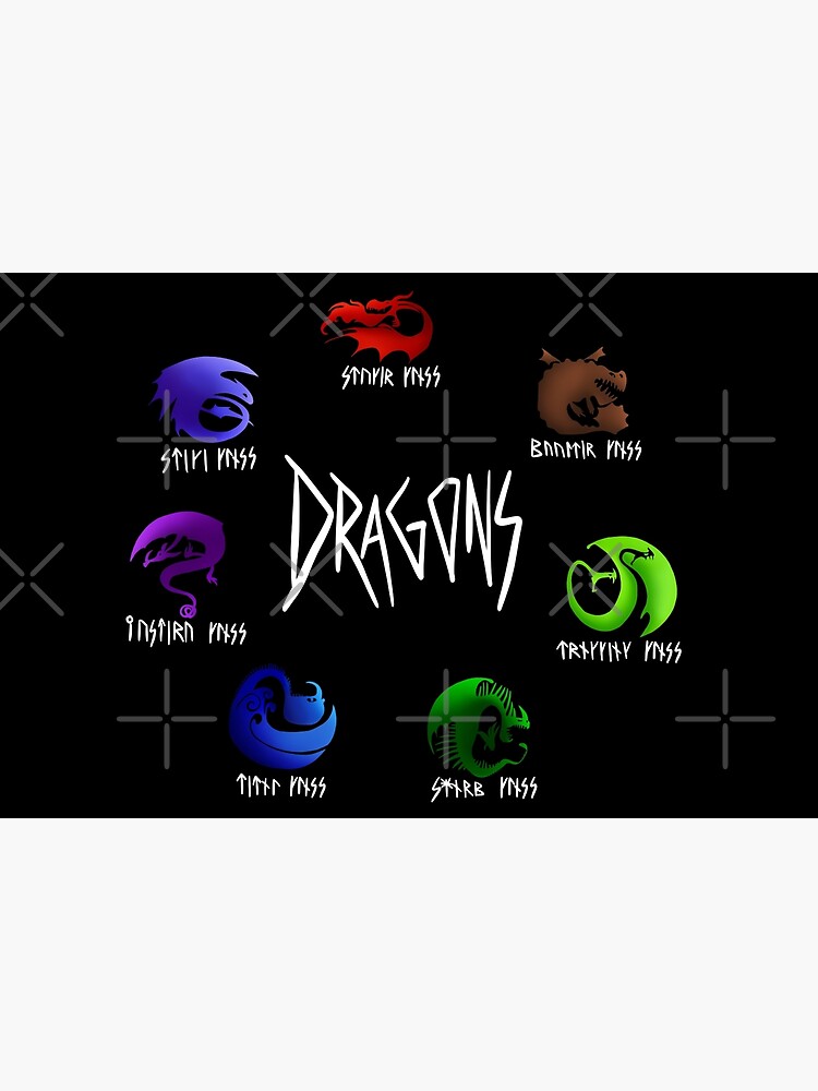 "HTTYD Dragon Classifications with White Font" Poster for Sale by ...