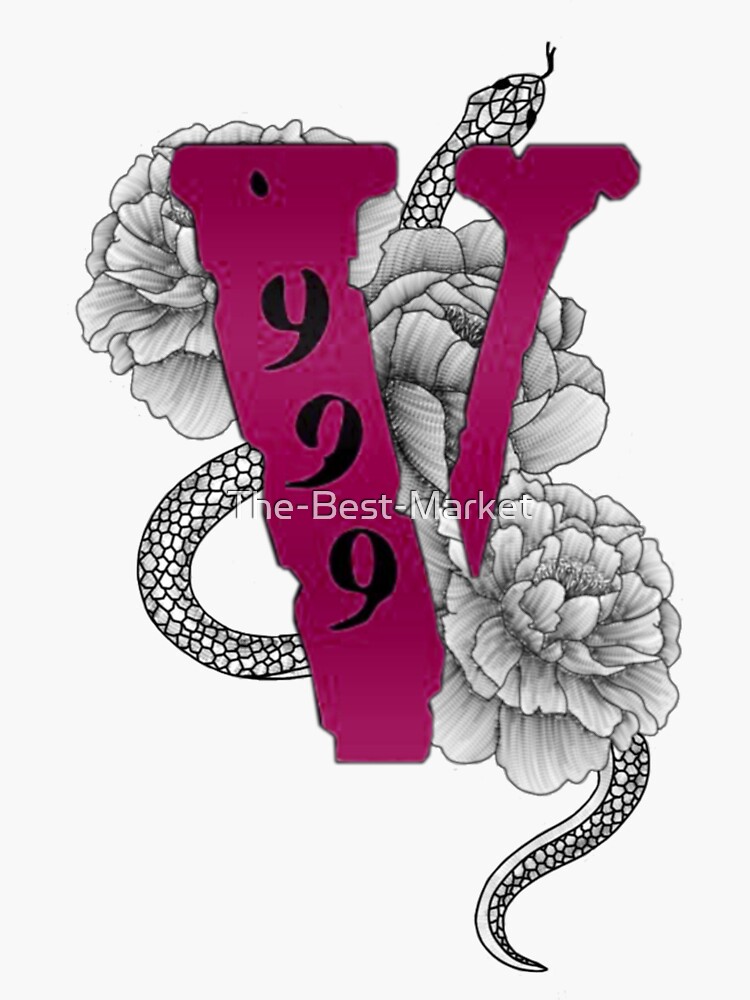 "vlone 999 snake new logo " Sticker by The-Best-Market | Redbubble